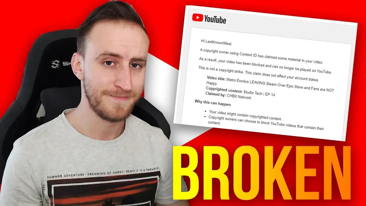 Youtube Copyright System is Absolutely Broken