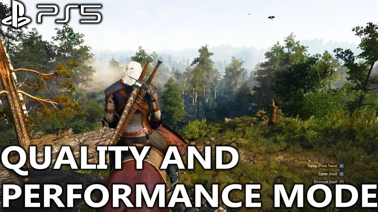 The Witcher 3 Next Gen Update on PS5 | Quality and Performance Mode ...