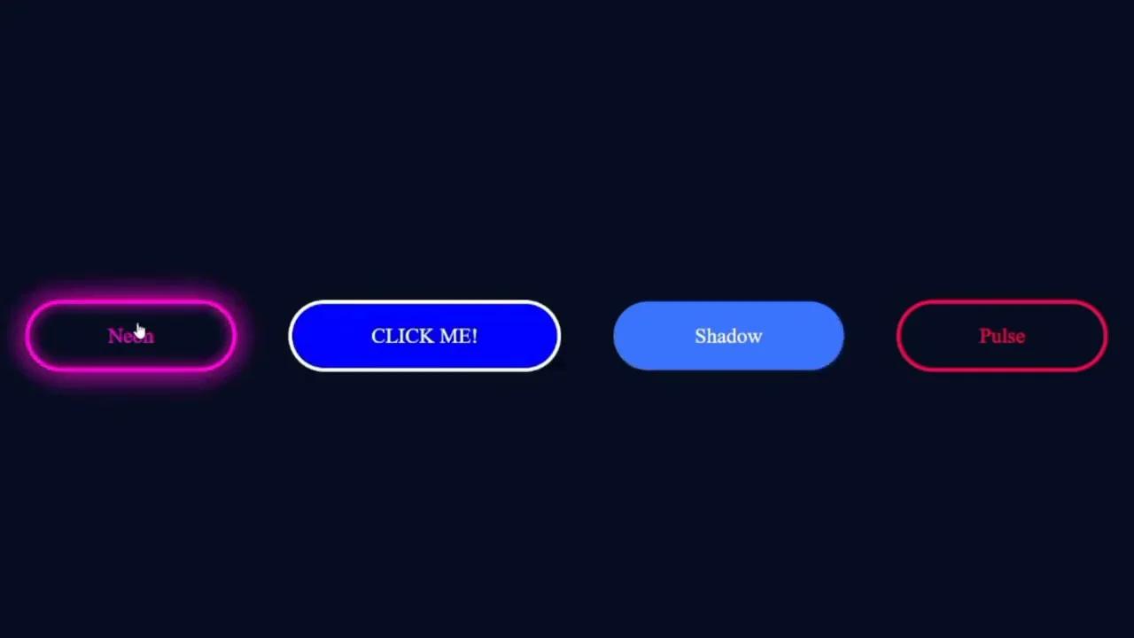 Css Buttons Hover Effect Only Using Html And Css