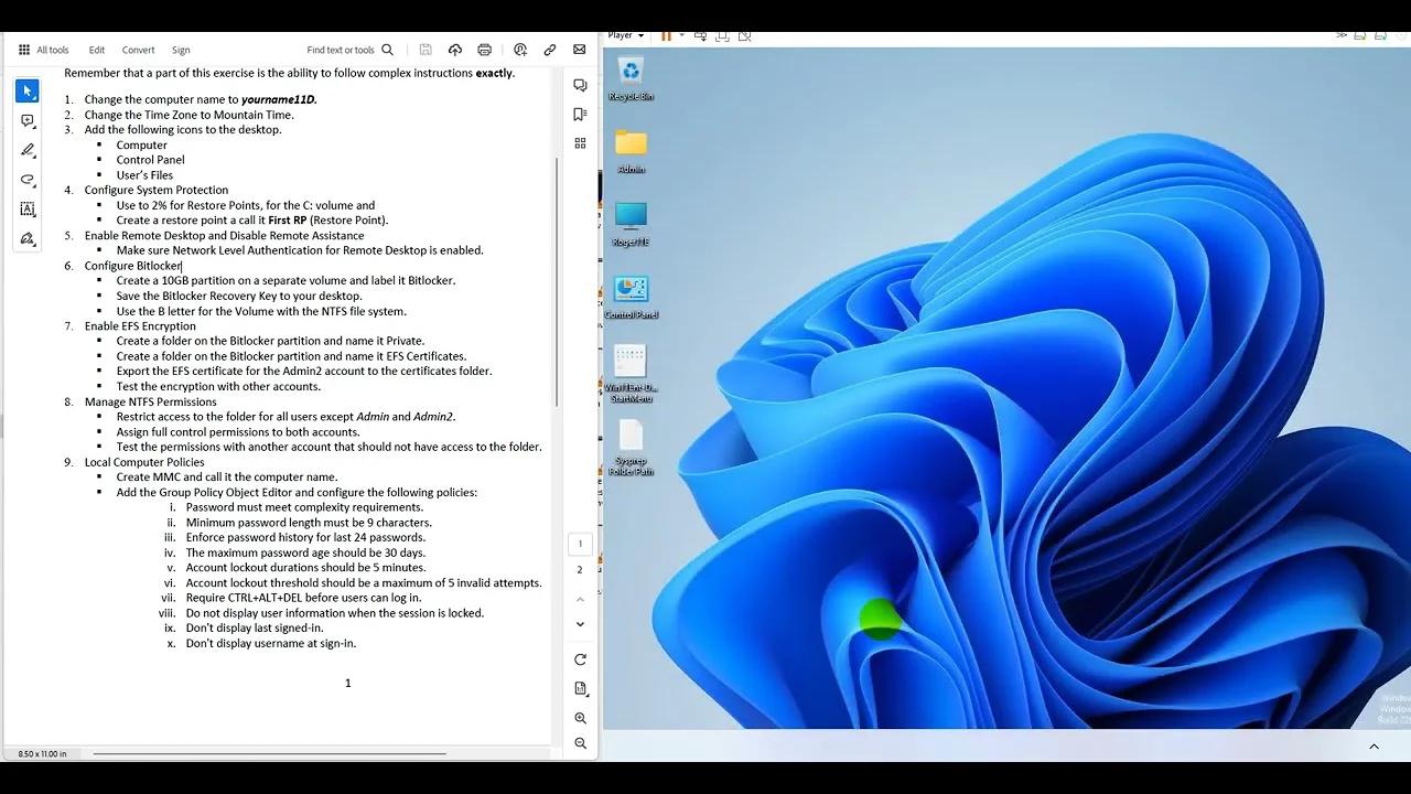 Windows 11 Enterprise Virtual Machine Tutorials : Part 4