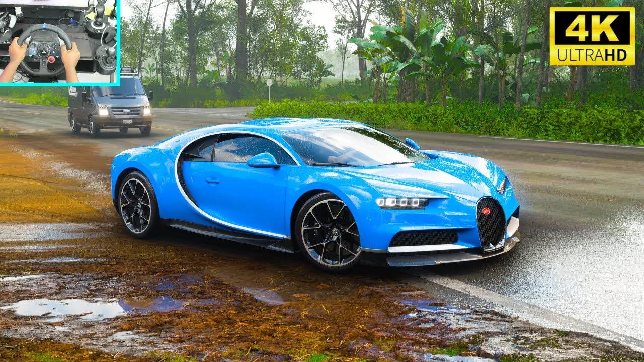 Bugatti Chiron 2018 | Forza horizon 5 Gameplay | RTX 3090 | Steering ...
