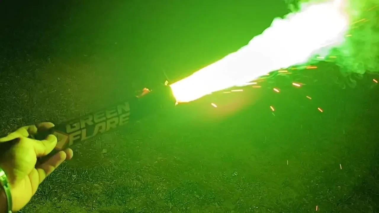 Flara Zielona Green Flare JF48/G Jorge Fireworks