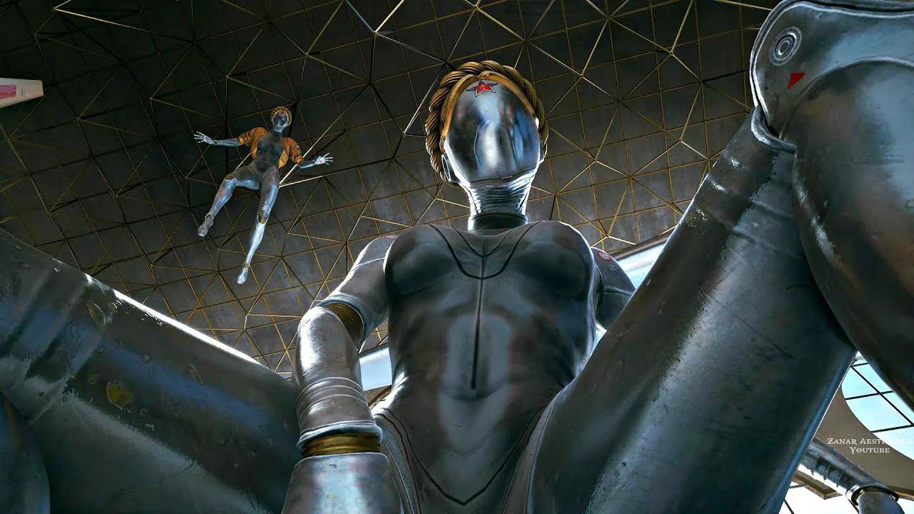 ATOMIC HEART - All Robo Girl Twins Scenes (All Robot Twin Cutscenes) 4K 60FPS