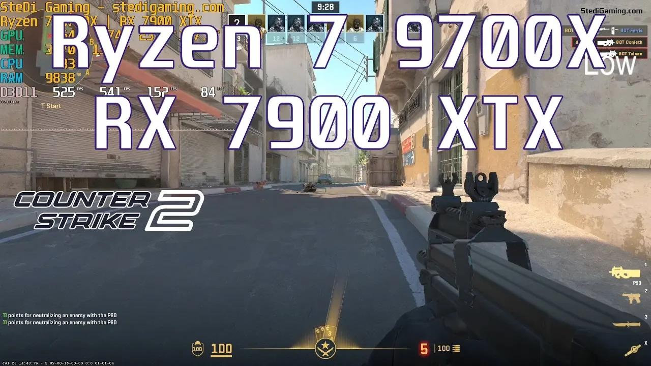 Ryzen 7 9700X CS2 Low With RX 7900 XTX