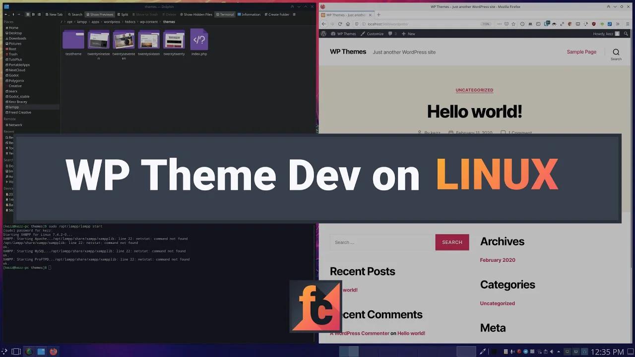 WordPress Theme Development Environment on Linux - Setup Tutorial