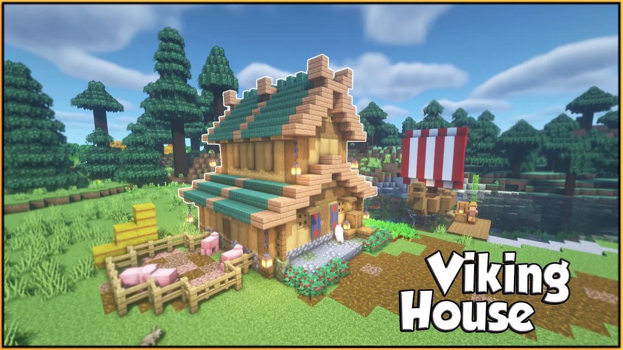 Minecraft Viking House Tutorial Nordic House Tutorial