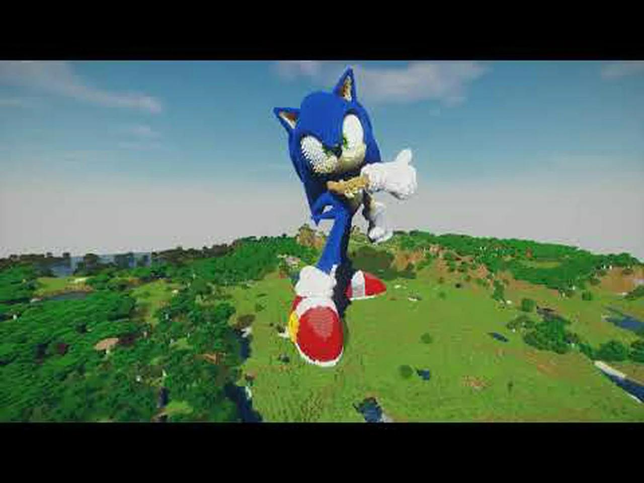Minecraft Sonic The Hedgehog Build - Sonic