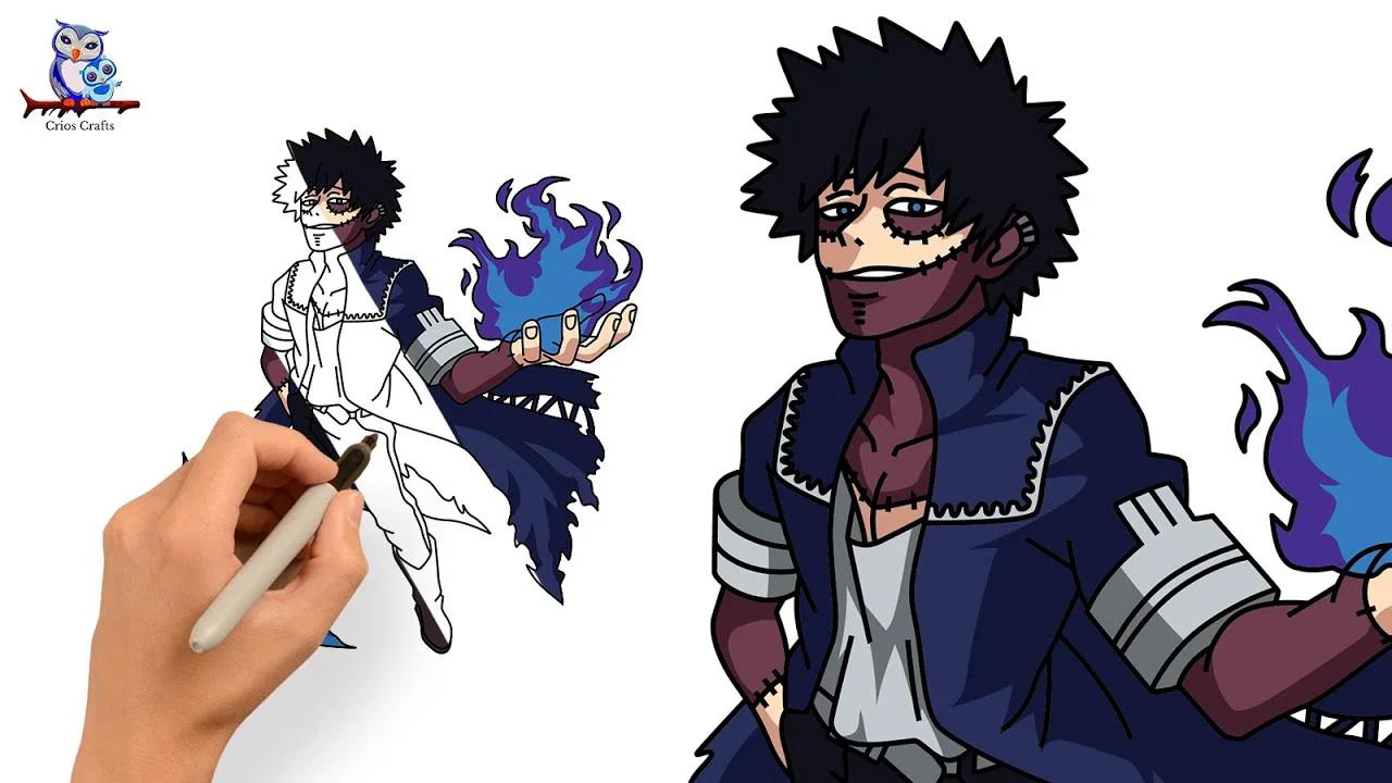 How to Draw Dabi - My Hero Academia