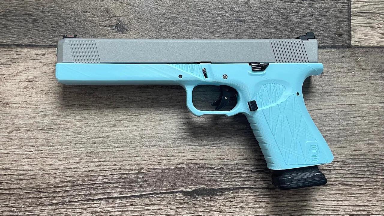 3D Printed Glock G17L - Custom Long Boy Frame Design