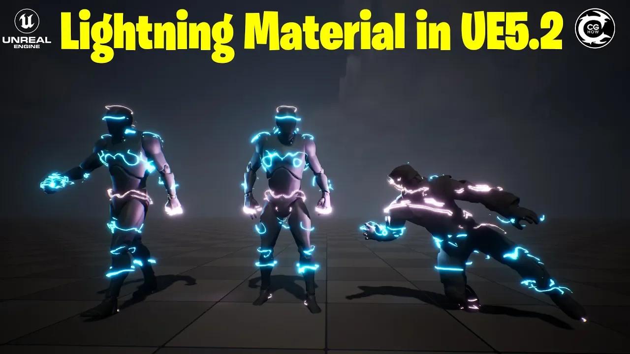 Lightning Material in Unreal Engine 5.2 Tutorial | Download Files