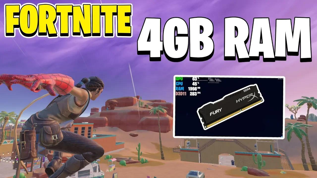 Using 2GB in Fortnite *really low ram usage* Fornite Season 1