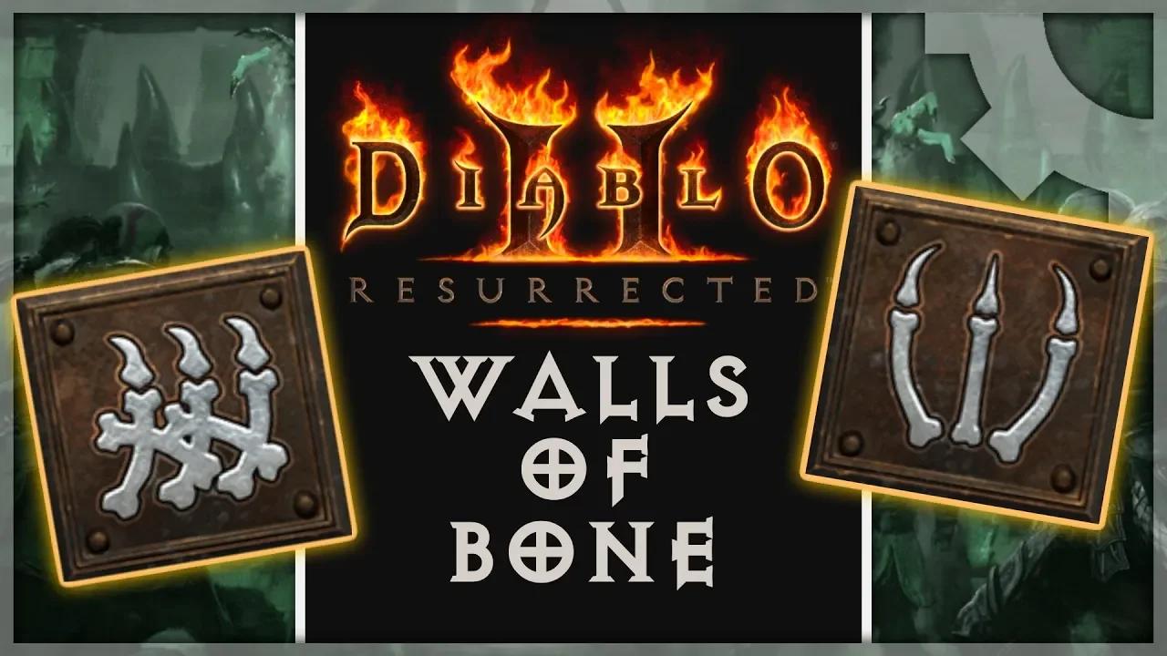 The Great Walls of Diablo 2 - Necro Skill Guide [ Bone Wall / Bone Prison ]