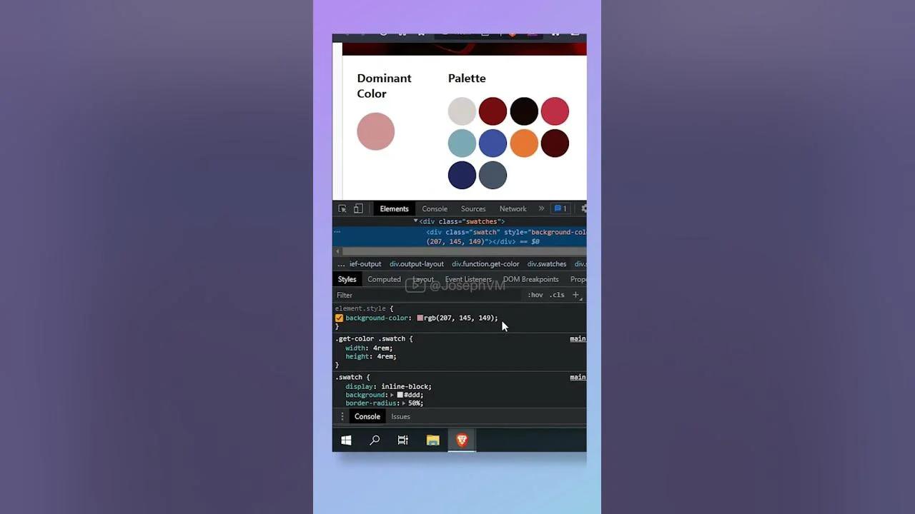 Convert RGB colour to Hex in Chrome DevTools #shorts