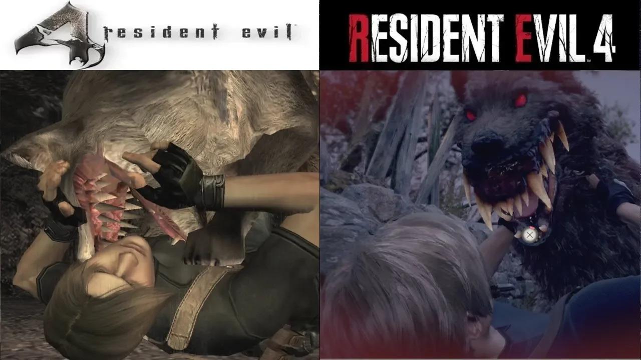 Resident Evil 4 Original VS. Remake Comparison - Colmillos