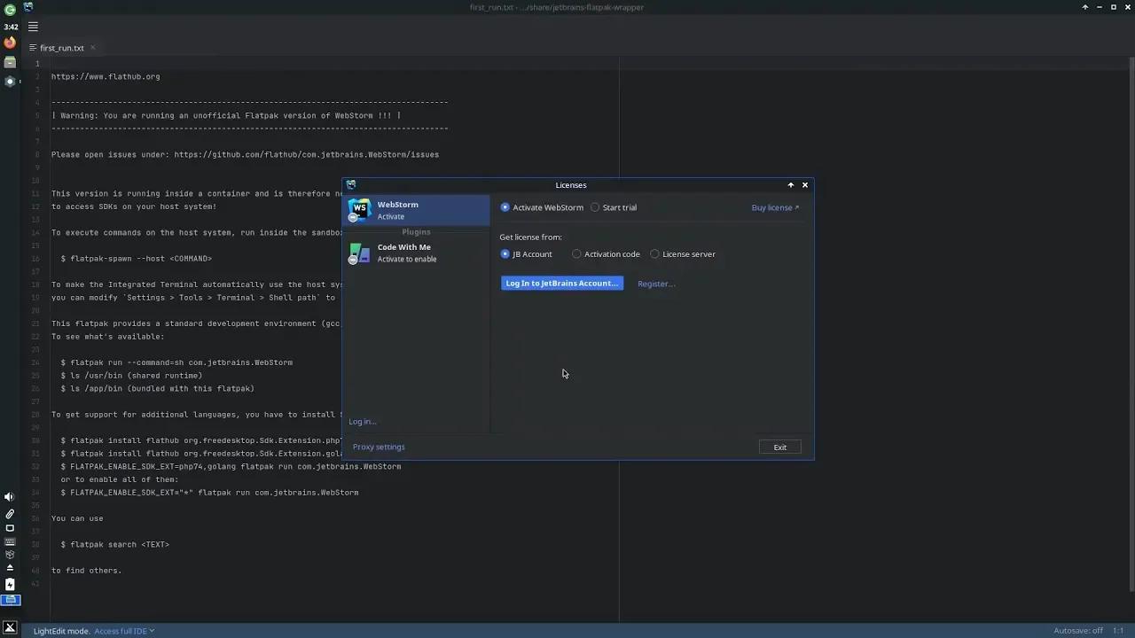 How to install WebStorm on MX Linux 21.3