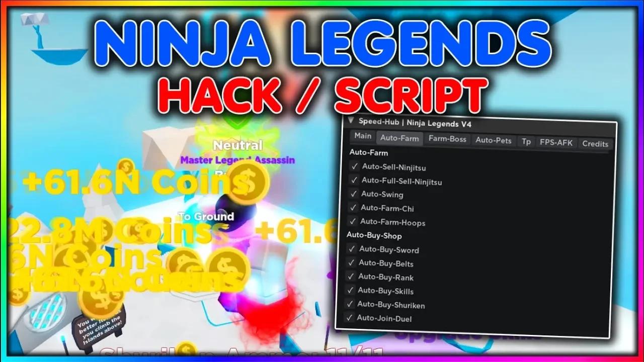 NEW Ninja Legends Script / Hack PASTEBIN GUI! Auto Farm, All Weapons, Chi Collect [MOBILE & PC]