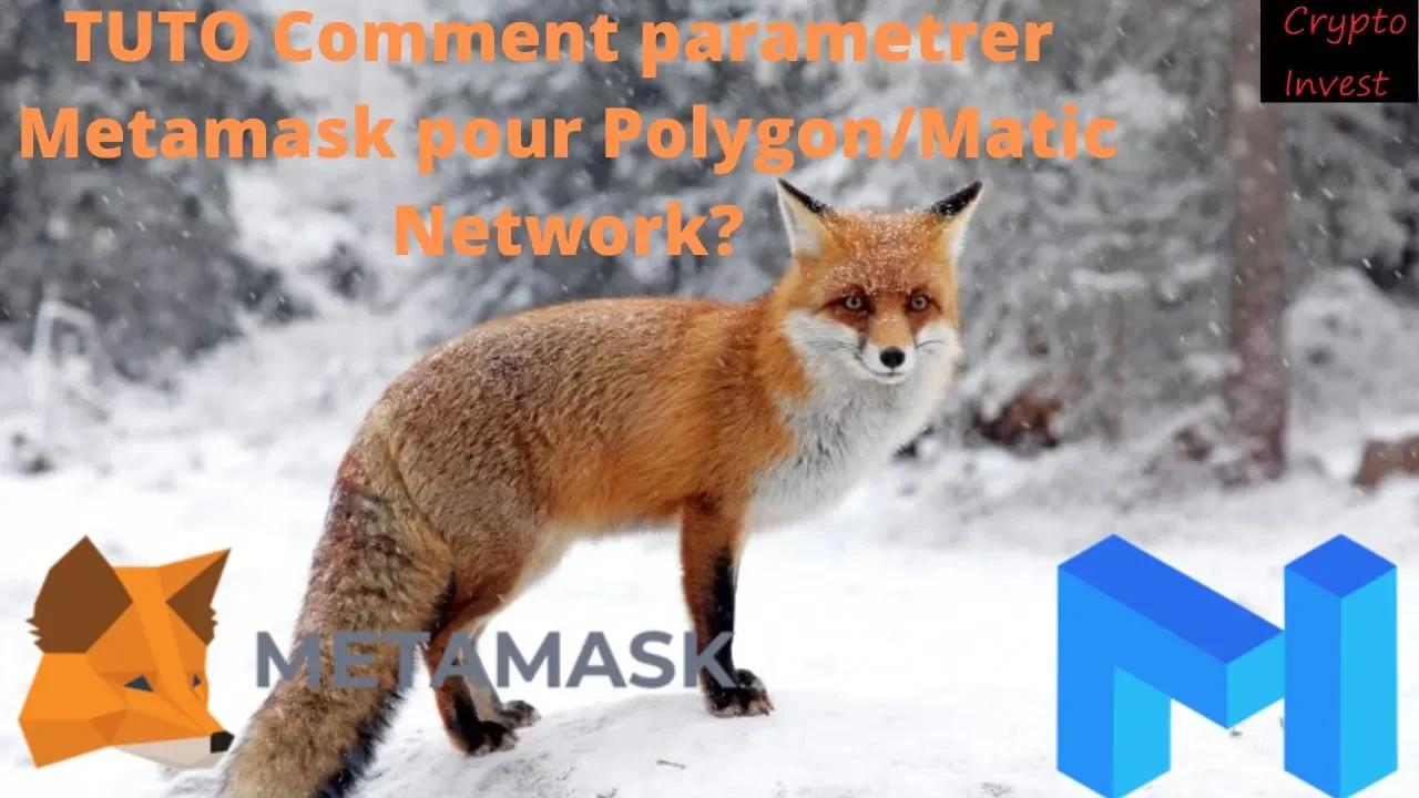 TUTO Comment parametrer Polygon/Matic Network sur Metamask