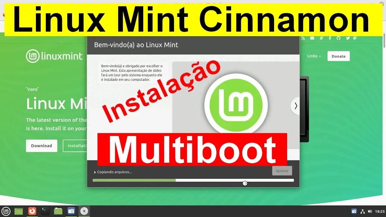 ACOMPANHE TODOS OS PASSOS da Instalação do Linux Mint Cinnamon ...
