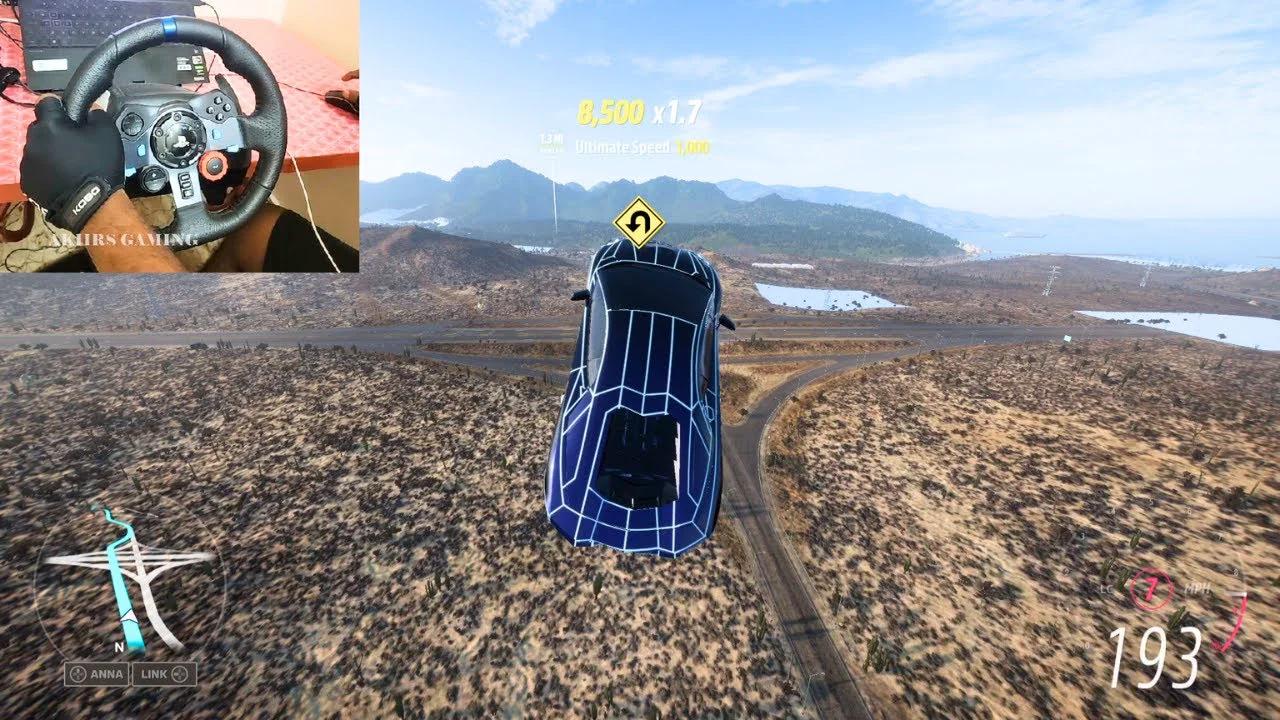 Lamborghini Aventador Mega Ramp Jump - Forza Horizon 5 | Steering Wheel ...