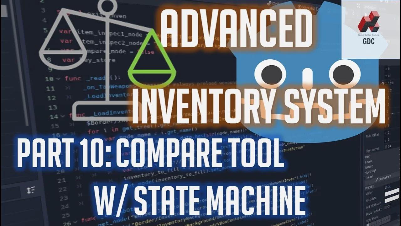 Godot Tutorial Inventory Compare Tool w/ State Machine | Godot ...