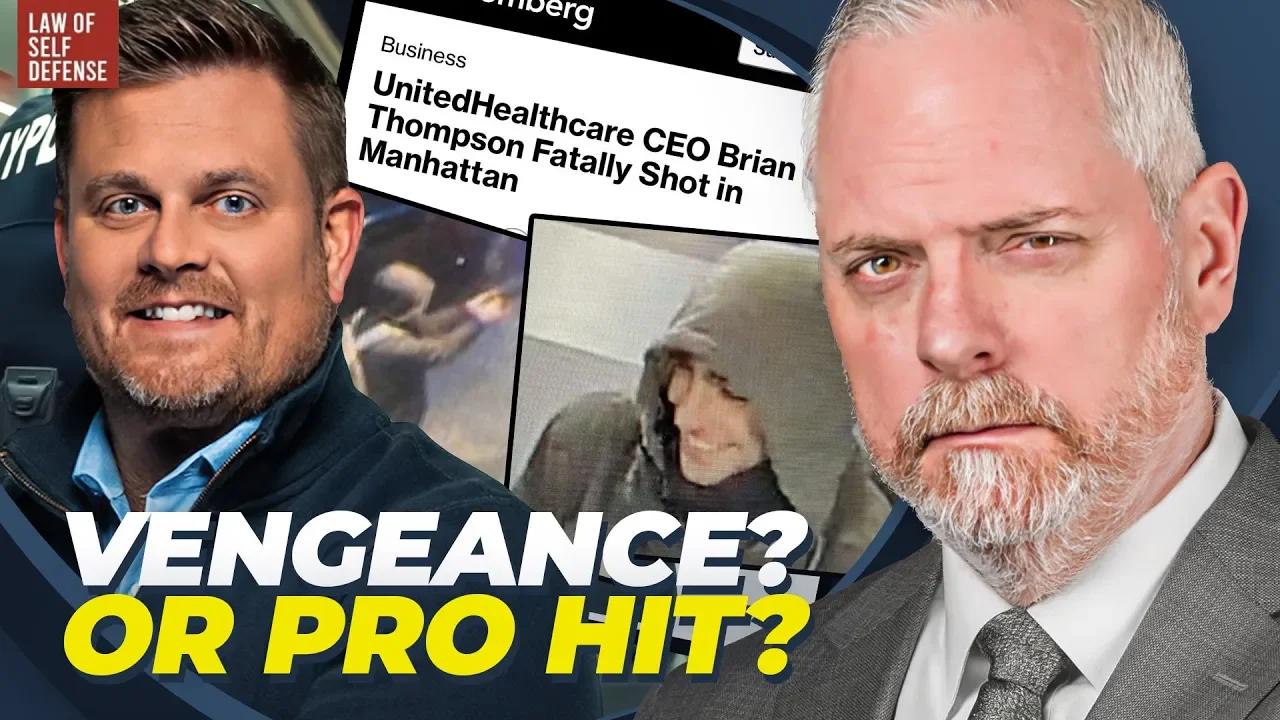 Health Insurance CEO: Vengeance or Professional Hit? | Real Lawyer Reacts