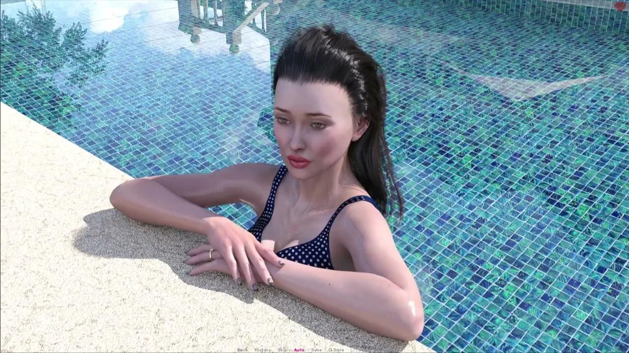 AWAM #14 Sophia and Ellie enjoy the sun at the swimmingpool