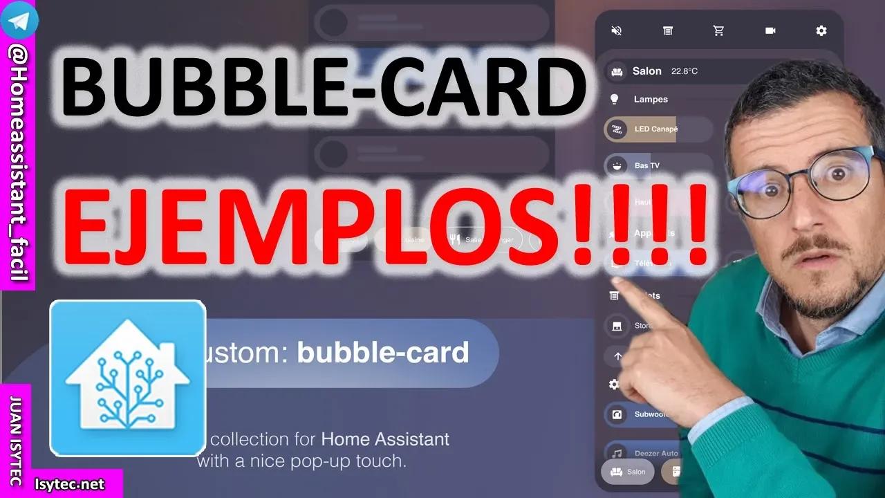 EJEMPLOS DE Bubble-Card es INCREIBLE Home assistant ui layout card design