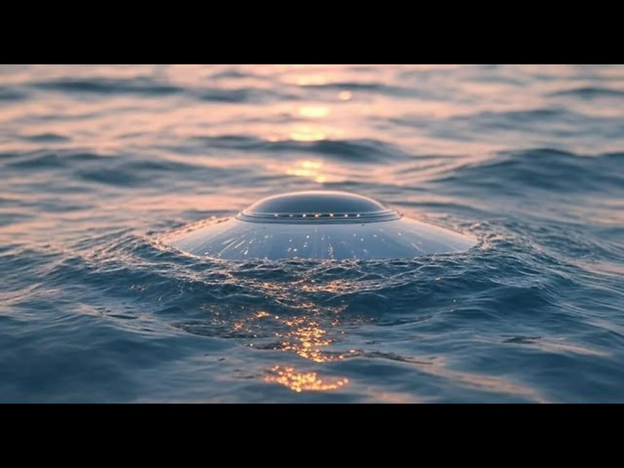 USO/Drone coming from the Ocean in Miami Beach