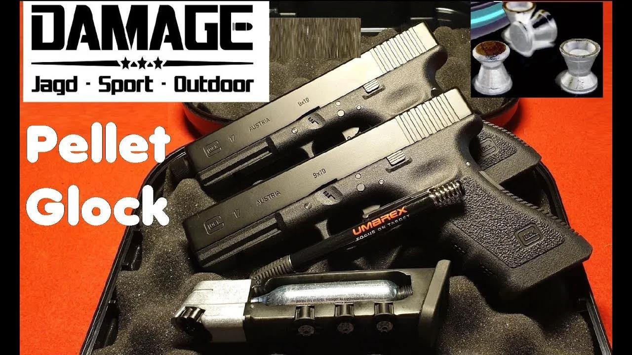 Umarex / Wingun Diabolo/Pellet Glock 4,5mm / Blowback / Review ...