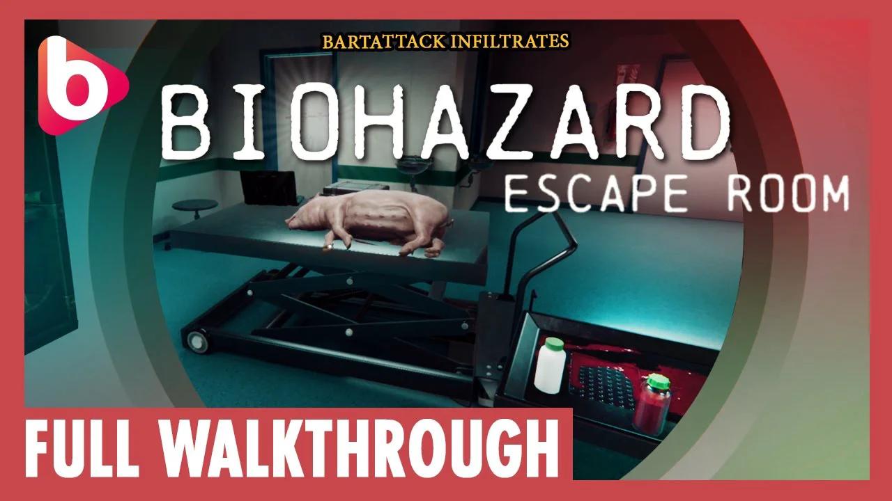BIOHAZARD ESCAPE ROOM | Full walkthrough | Break in to find the truth ...