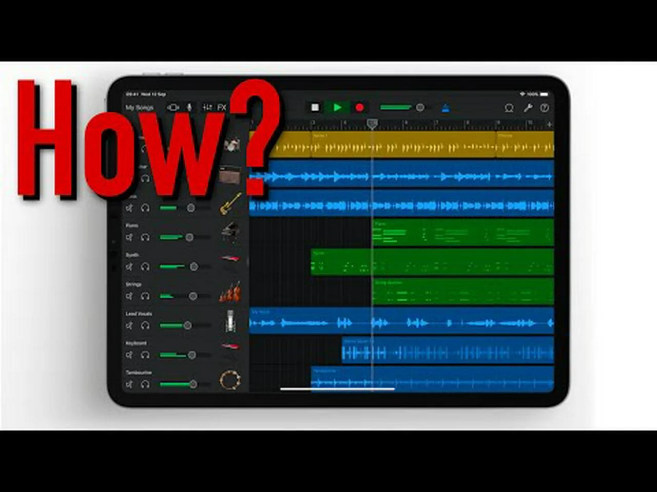 How to Make a Song on GarageBand for iPad… and Release it! - The ...