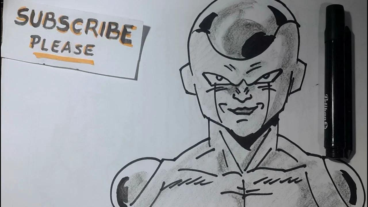 😄How to DRAW FREEZER faster #freezer #drawing #dragonballz #howtodraw