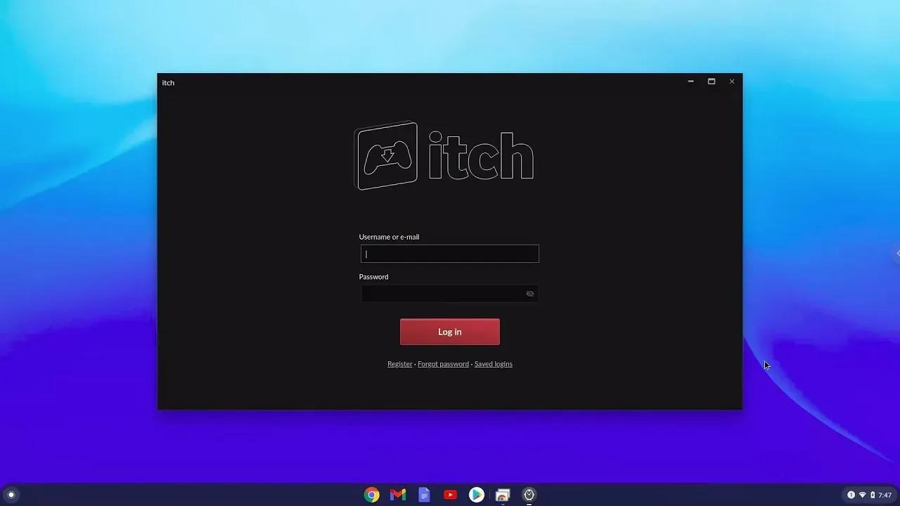 How to download the itch.io app on a Chromebook