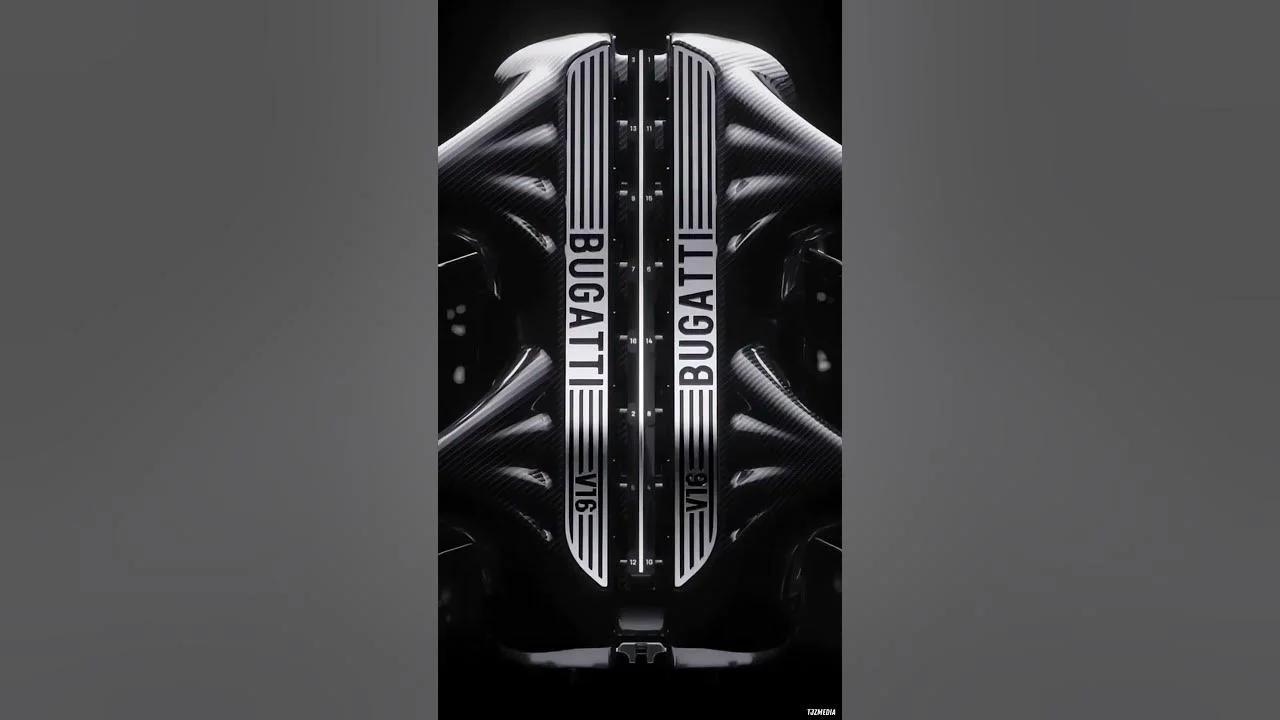 A BUGATTI ANUNCIOU UM NOVO MOTOR V16 HÍBRIDO, O PRIMEIRO DO MUNDO