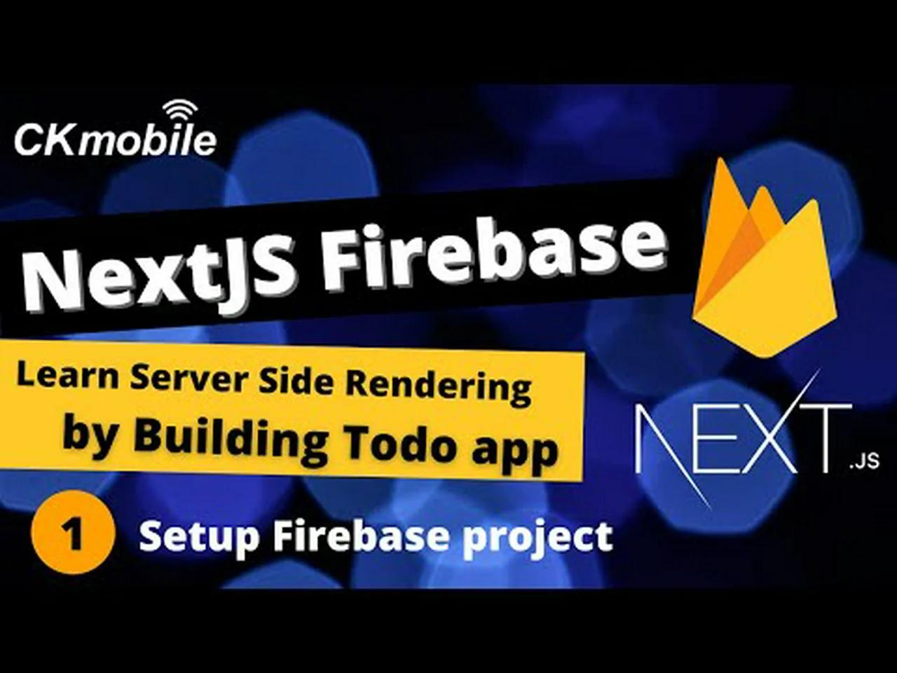 Nextjs firebase | Create CRUD app #1 project setup