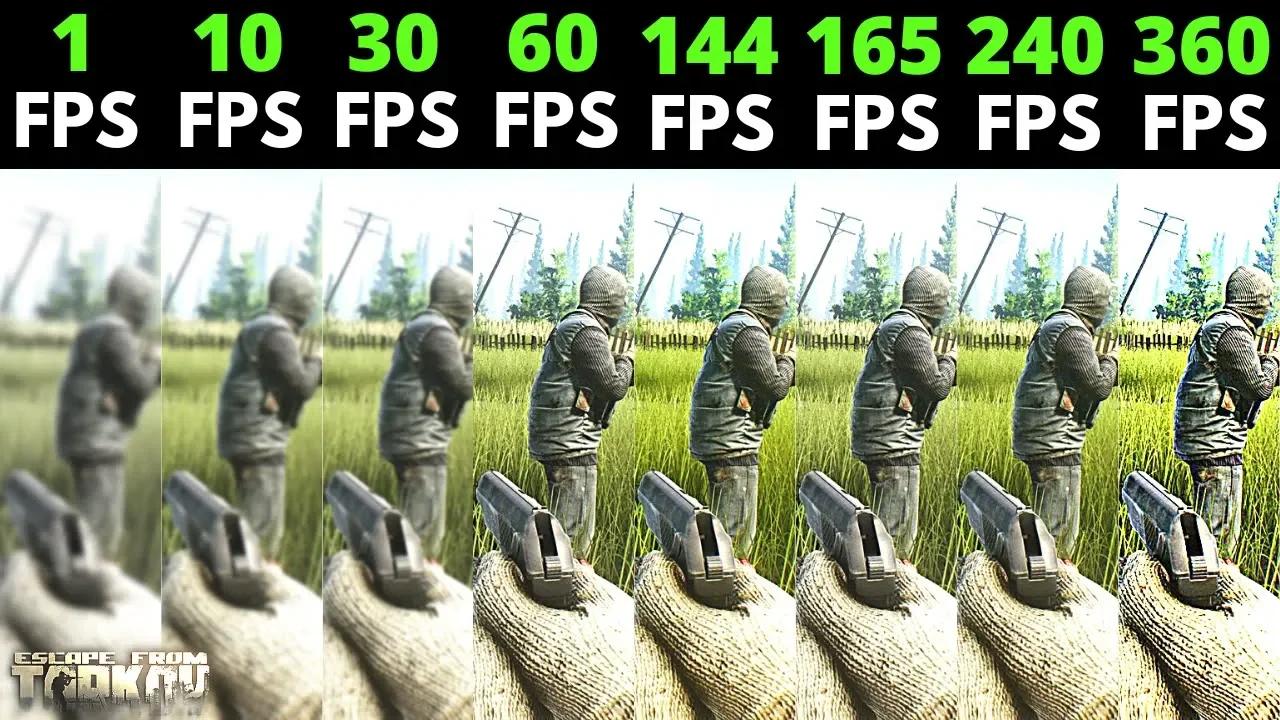 Escape From Tarkov 1fps vs 10fps vs 30fps vs 60fps vs 120fps vs 144fps ...
