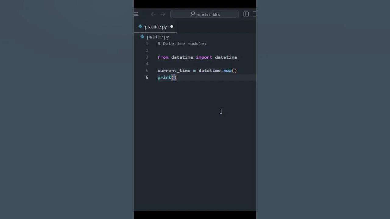Datetime module | #python #pythonprogramming#coding#learnpython # ...