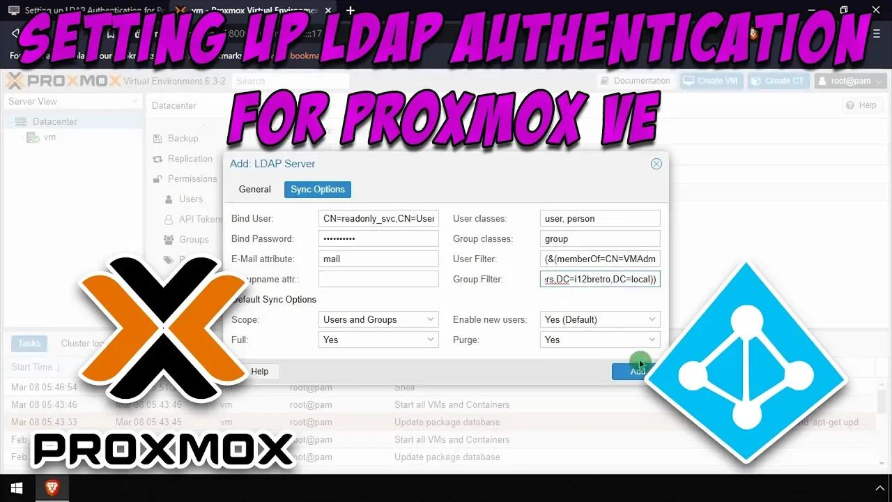 Setting up LDAP Authentication for ProxMox VE