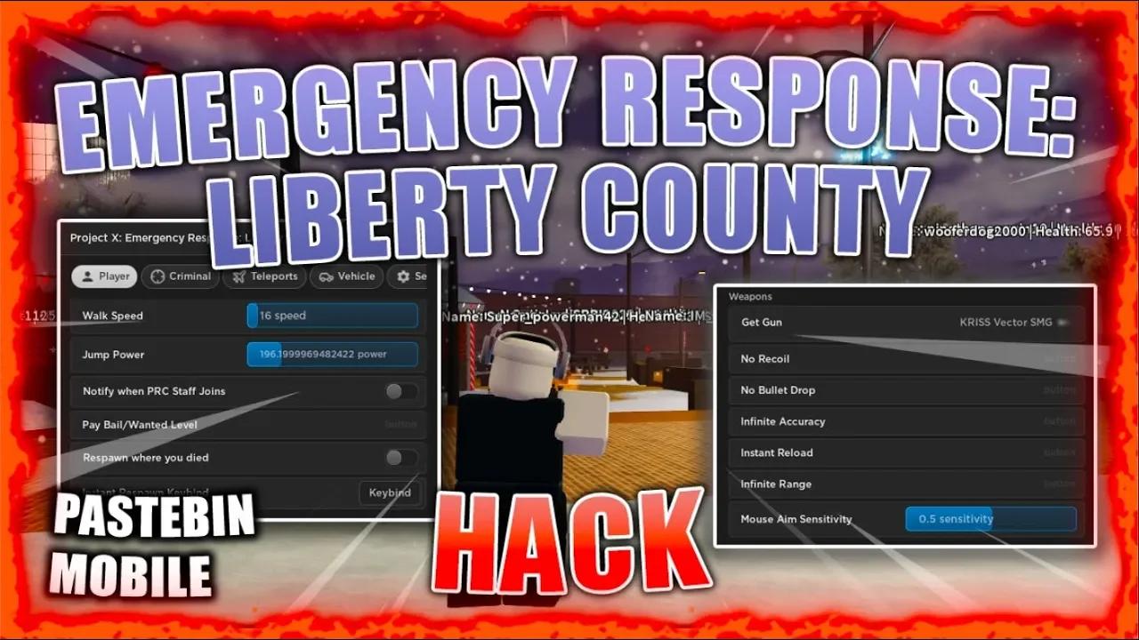 ROBLOX EMERGENCY RESPONSE: LIBERTY COUNTY Hack Script PASTEBIN | GET ...