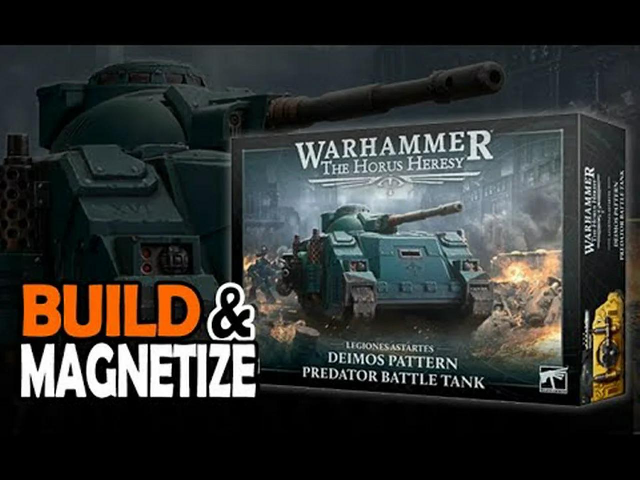 Build & Magnetize: Deimos Predator Horus Heresy Warhammer 40k Unboxing