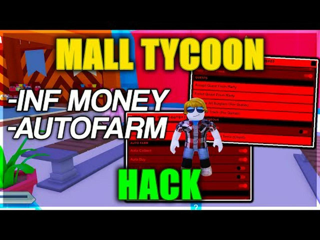 ROBLOX MALL TYCOON SCRIPT *PASTEBIN* HACK GUI | INFINITE MONEY ATUO ...