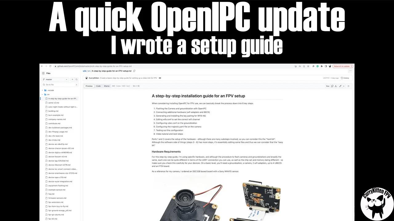 A quick OpenIPC Update - now with extra documentation