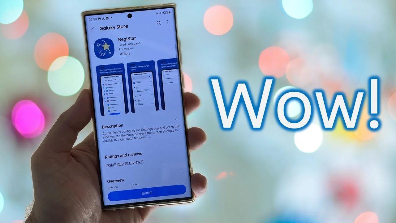 New Samsung Good Lock Module RegiStar - VERY VERY GOOD!