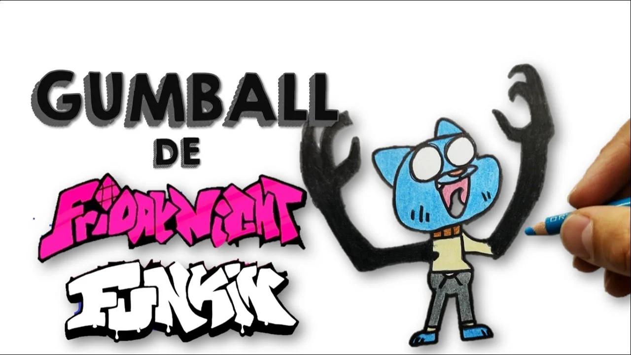 Cómo DIBUJAR a😱GUMBALL🎤 de FRIDAY NIGHT FUNKIN PIBBY/How to DRAW ...
