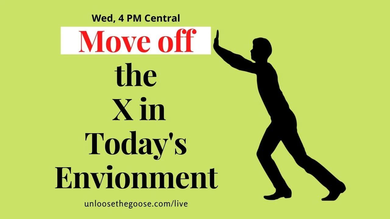 UTG Live" Move off the X!