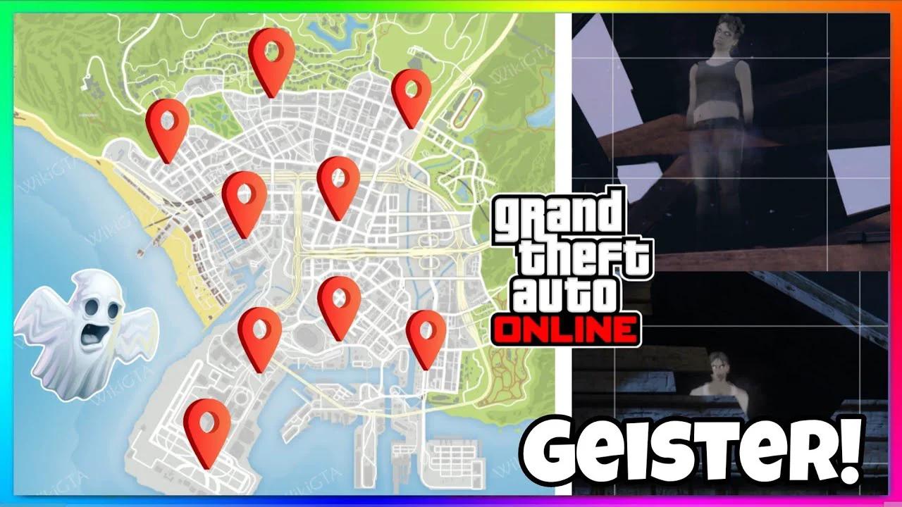 Alle GEISTER LOCATIONS der neuen Schatzsuche in GTA 5 ONLINE ️Ghosts ...