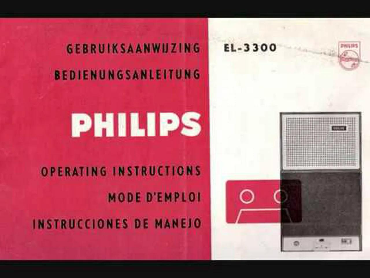 world's first cassette recorder - Philips EL 3300 (1963) - Vintage Tech ...