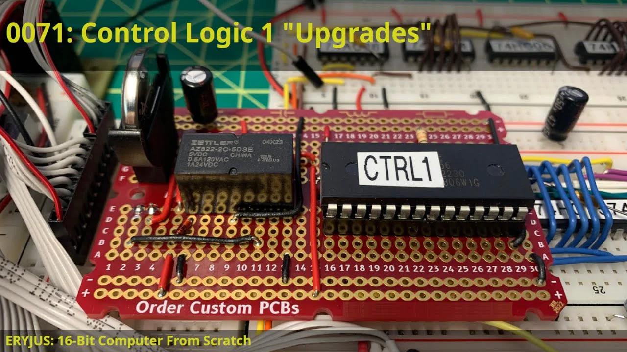 0071: Control Logic 1 "Upgrades" | 16-Bit Computer From Scratch