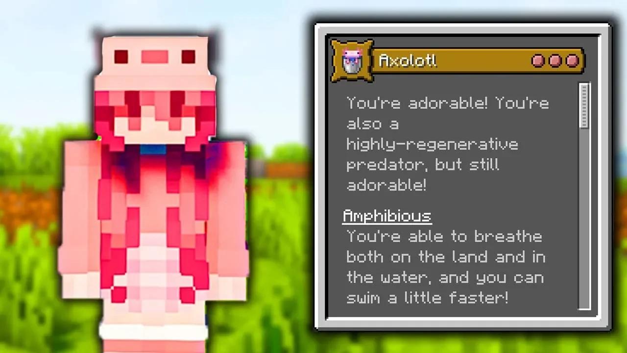 Axolotl Origin - Minecraft Origin Explained