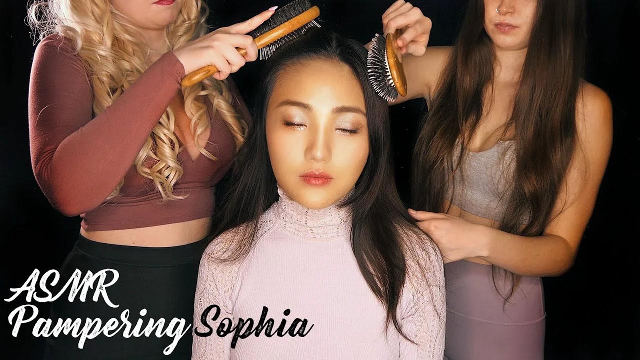 ASMR 😍 Sophia gets Double Pampered by Fair & Lauren, Ultra Hair ...